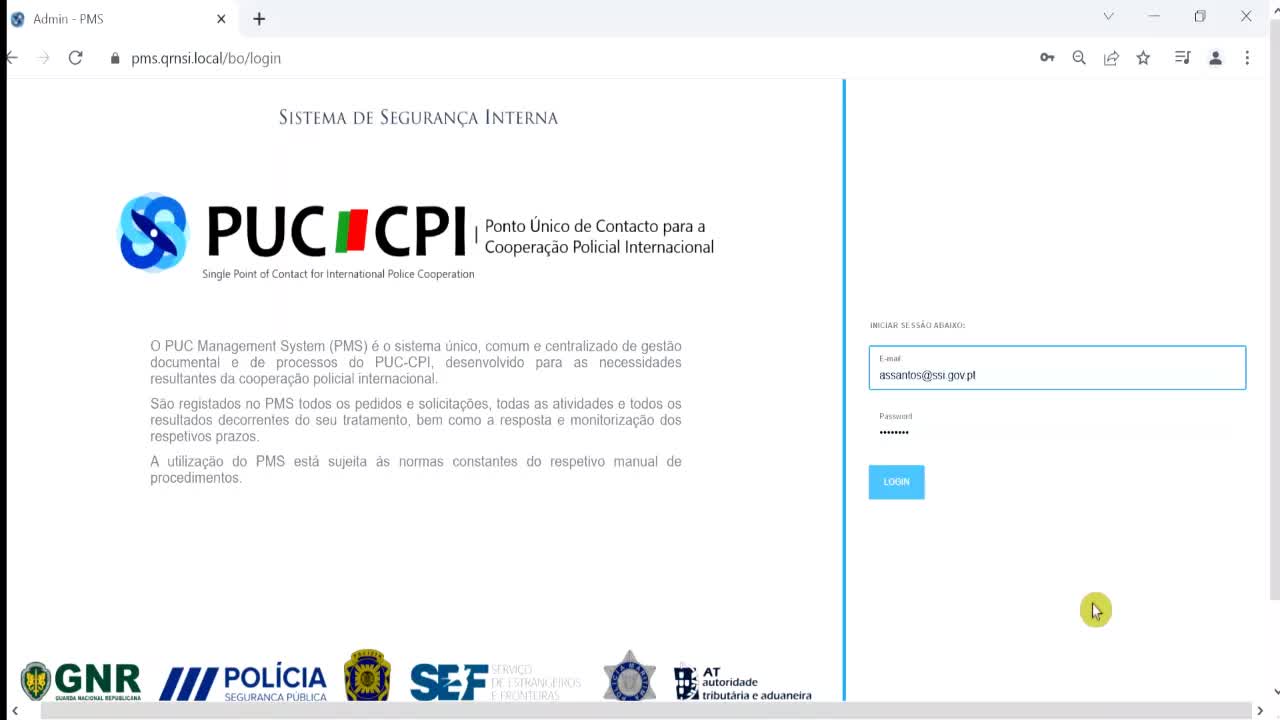 Gestor Educast - Educast Player: Login