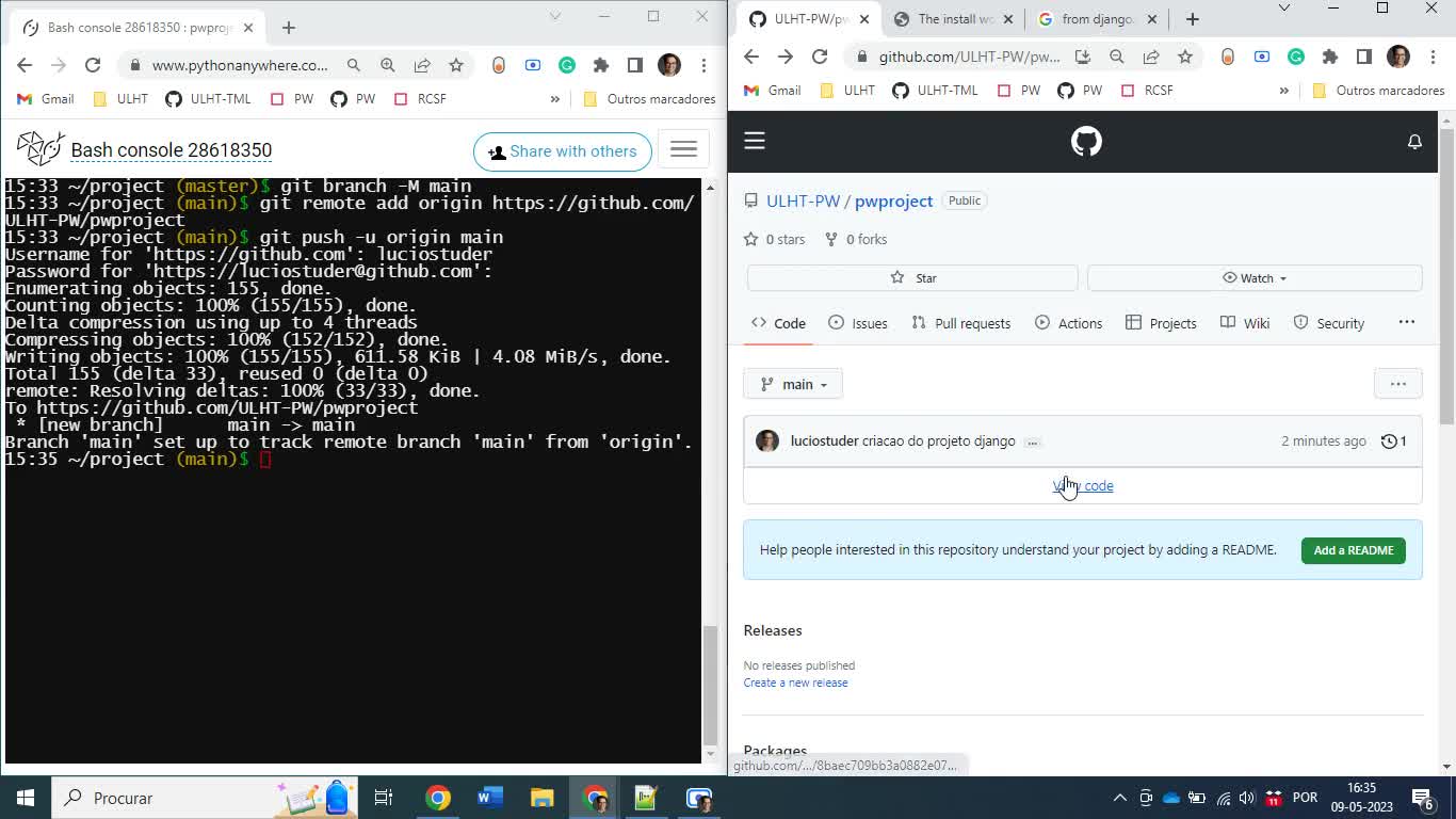 Educast player: 11.5 Projeto Django no PythonAnyWhere