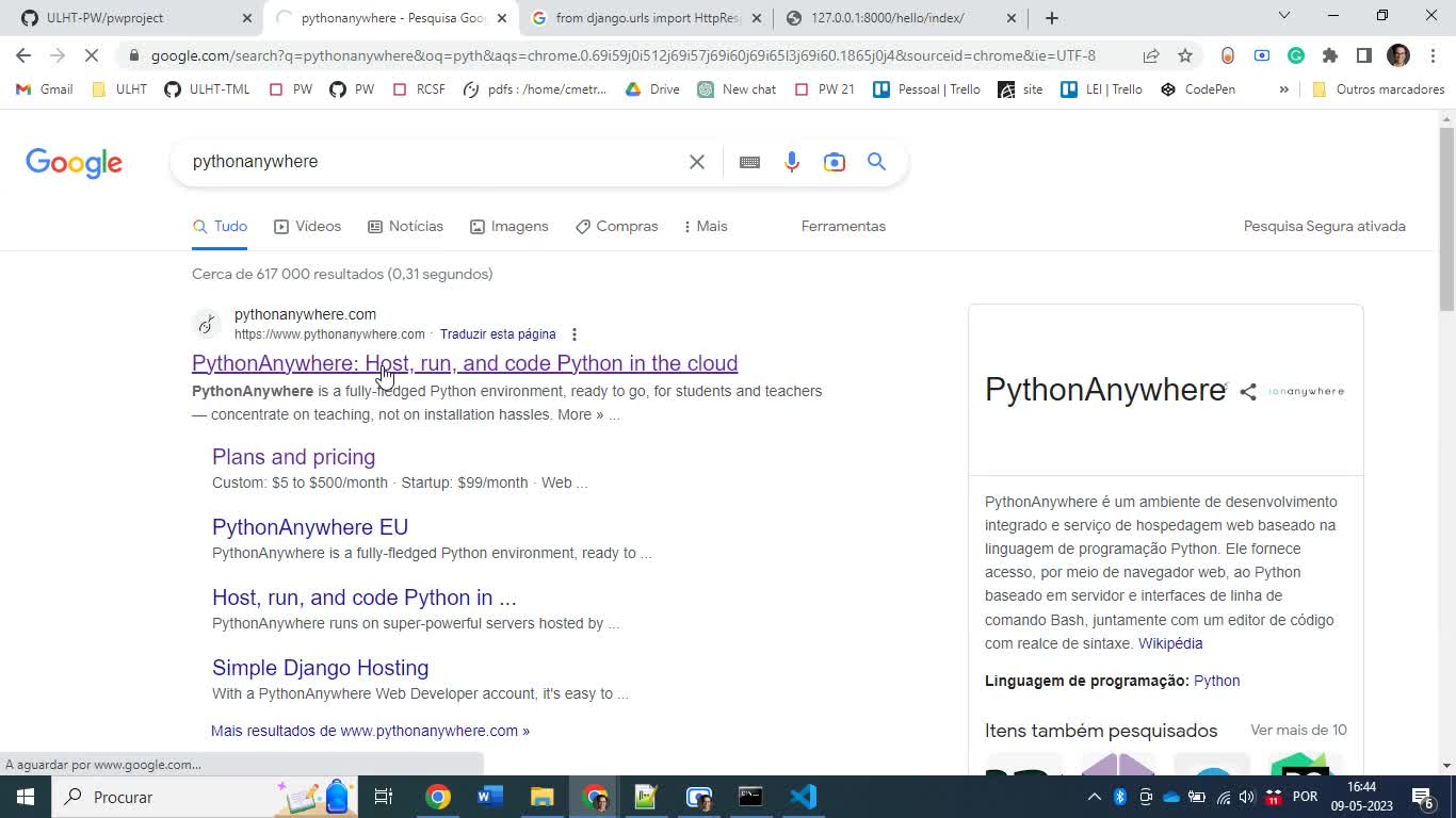 Educast player: 11.5 Projeto Django no PythonAnyWhere