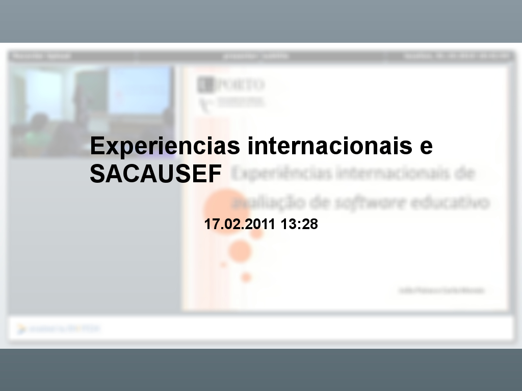 Gestor Educast - Educast Player: Experiencias internacionais e SACAUSEF